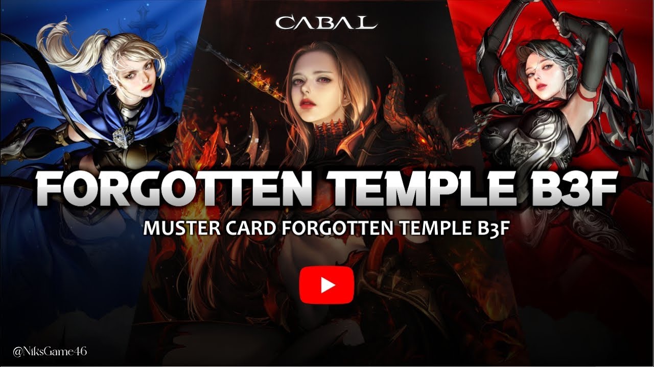 Cabal Online - Dungeon Muster Card Forgotten Temple B3F - YouTube