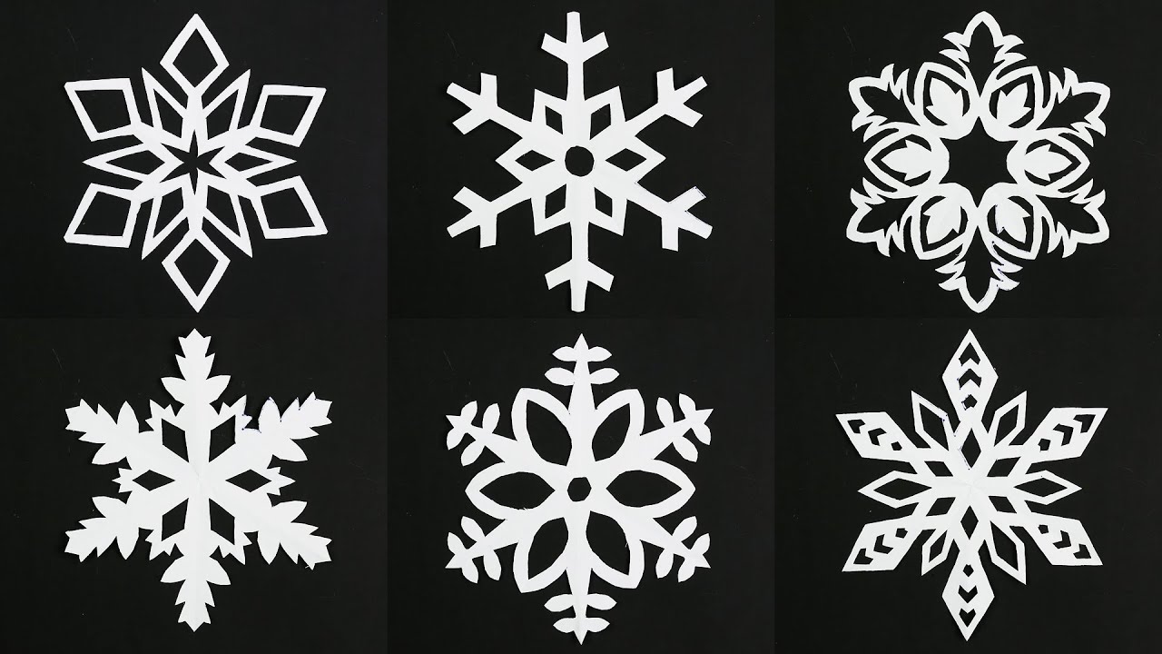 Paper Cutting Design ️10 snowflake ideas easy for Christmas [Xmas ...