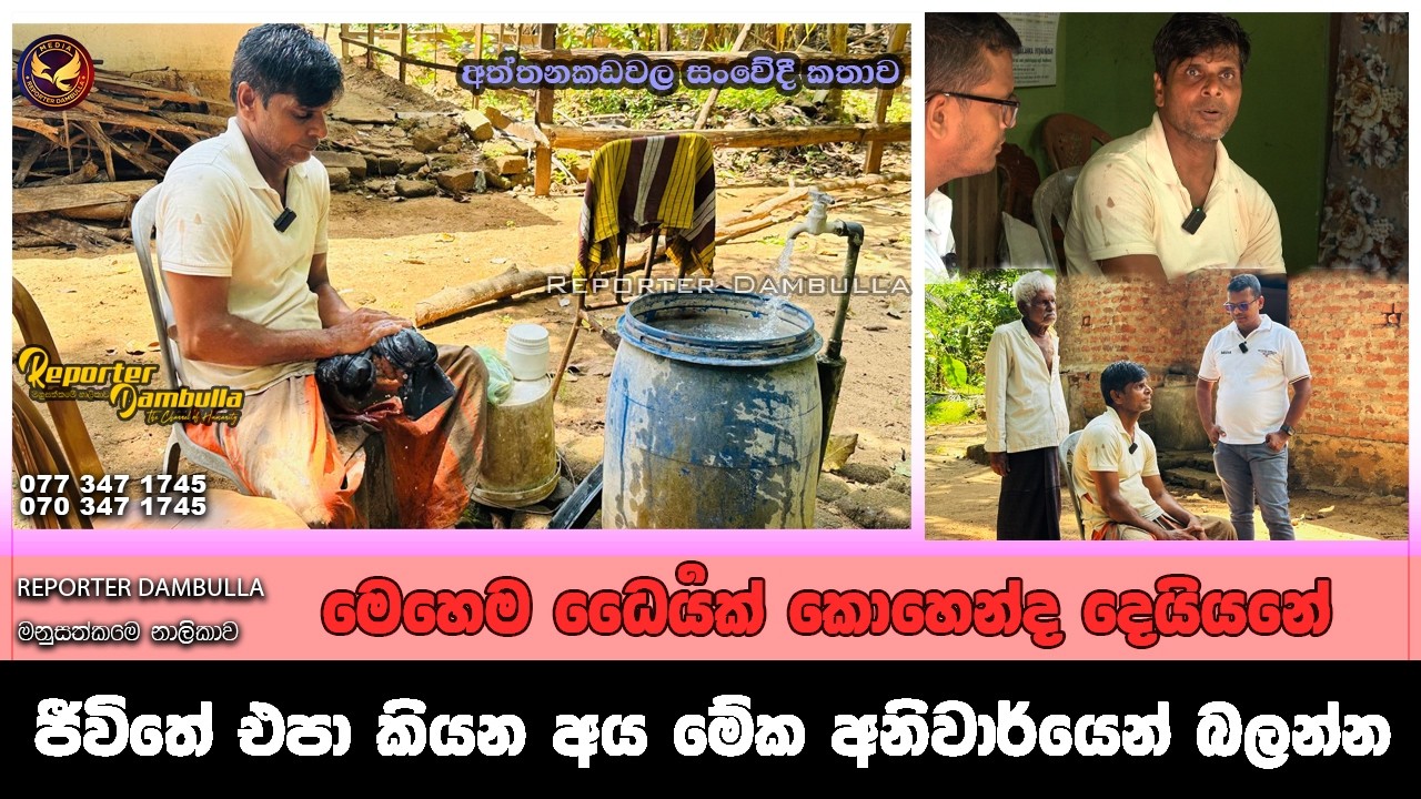 සමහරු ජීව්තේ එපා කියනකොට තවත් අය ජීවත් වෙන්න වෙර දරනවා || Reporter ...