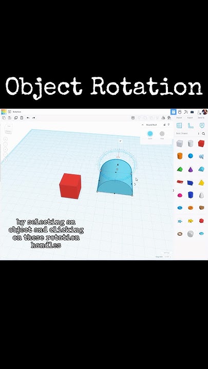 TinkerCAD Tips! Object Rotation in the Workspace. #tinkercad #caddesign #3dprinting #3dprintable ...