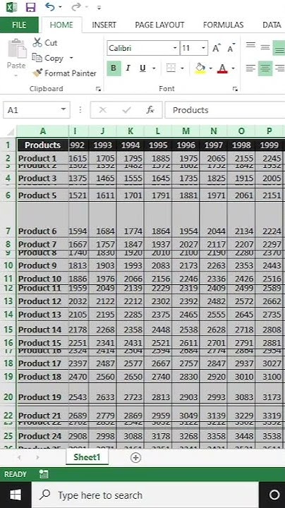 Adjusting Column Width and Row Height in Excel - YouTube
