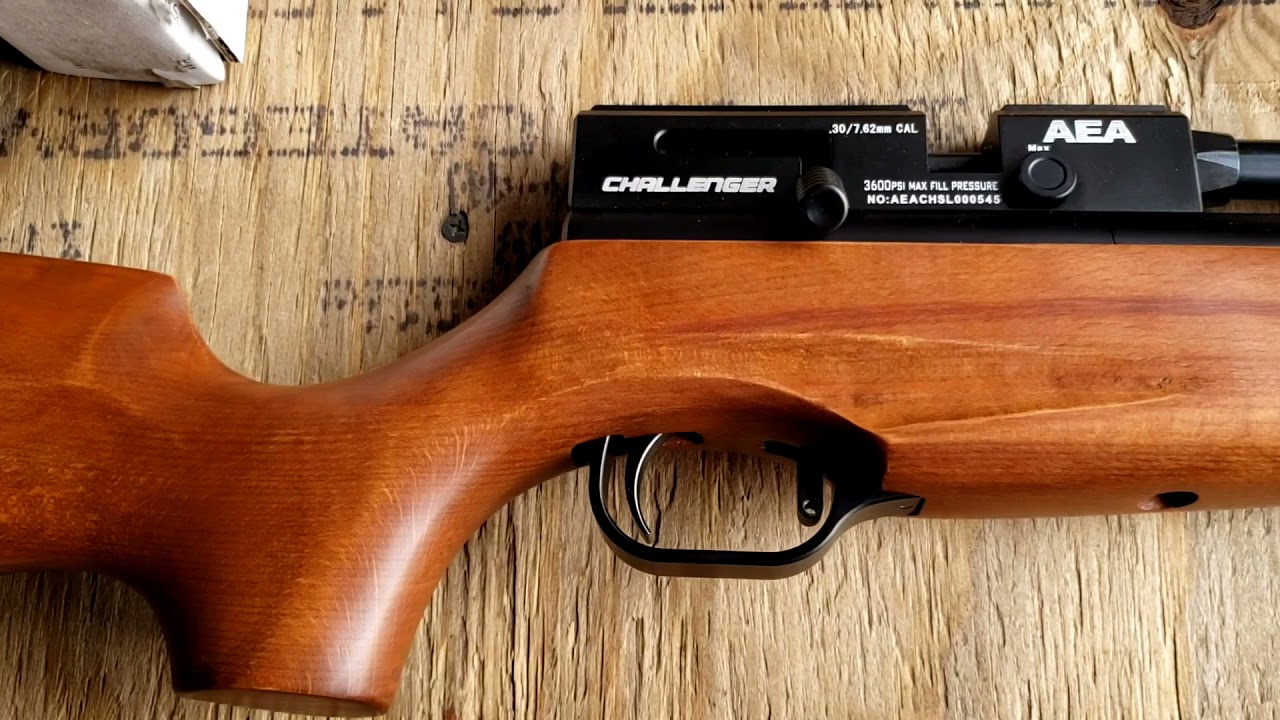 aea challenger .30 w/32" barrel chrono - YouTube