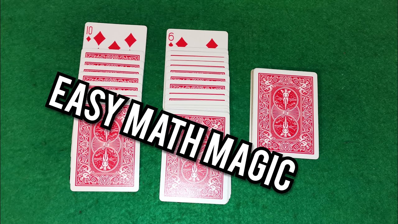 Easy math card trick tutorial. - YouTube