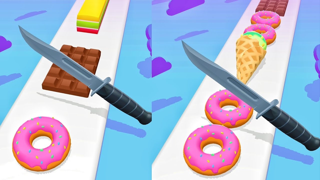 Perfect Slices Game! Very satisfying ASMR slicing video - YouTube