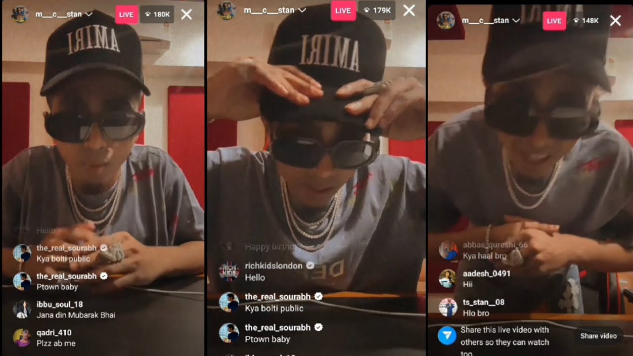 MC STAN TODY INSTGRAM LIVE |HAPPY BIRTHDAY STAN - YouTube