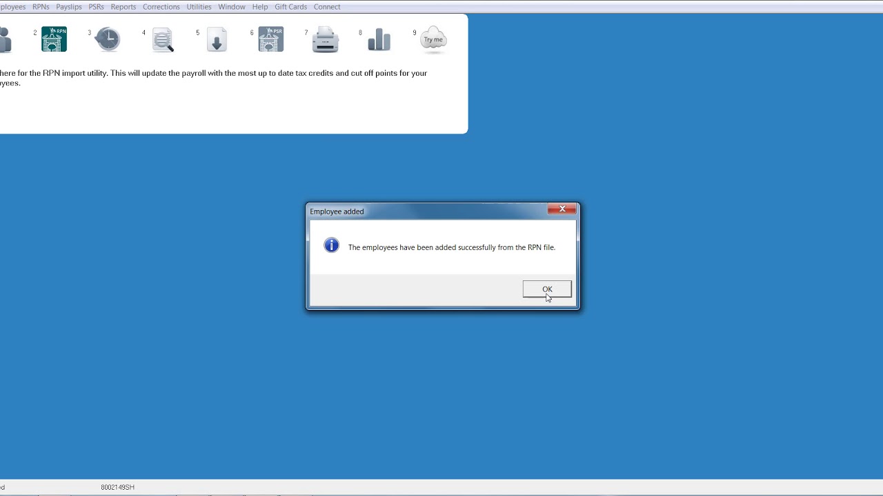 Setting up employees using an RPN - YouTube