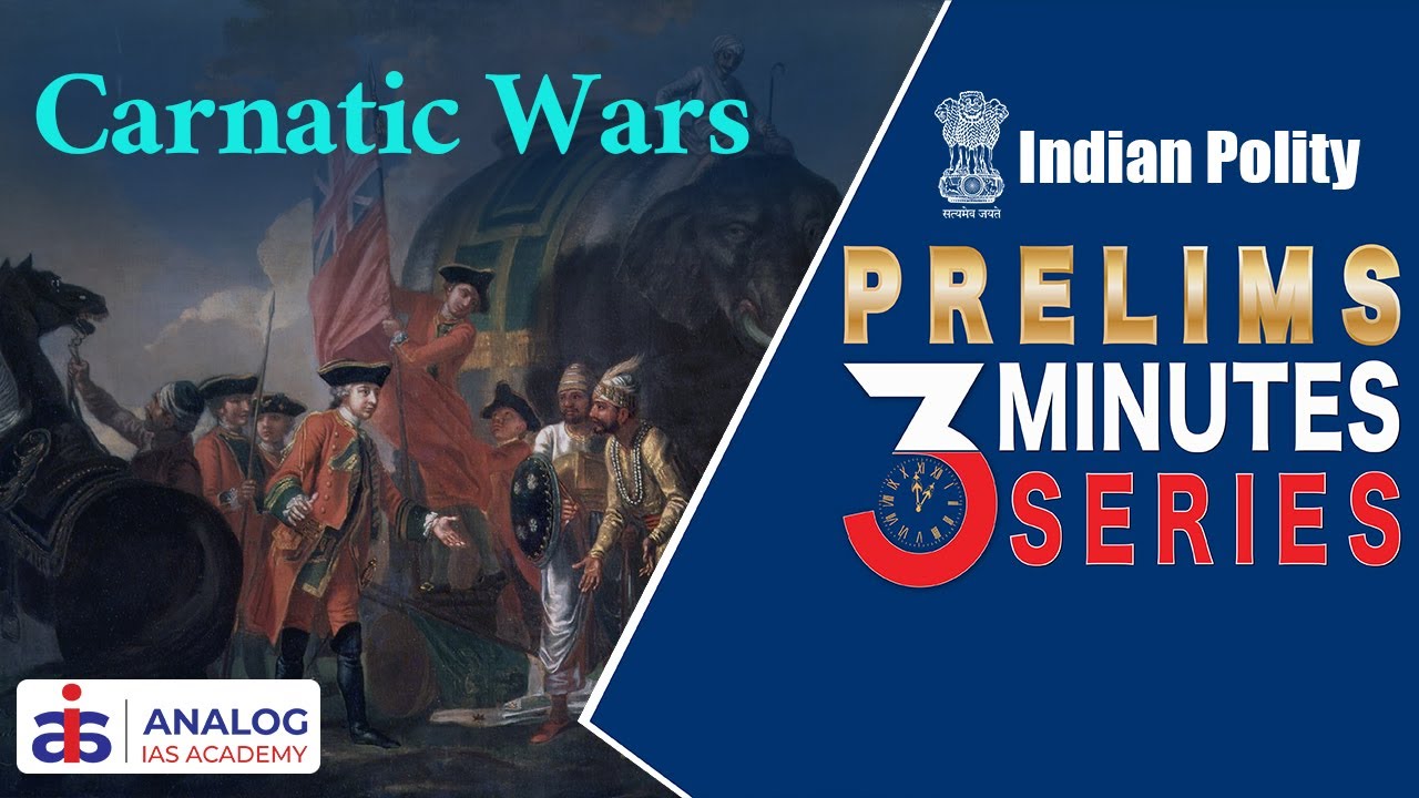 Carnatic Wars| Modern History | Prelims 3 Minutes Series - YouTube