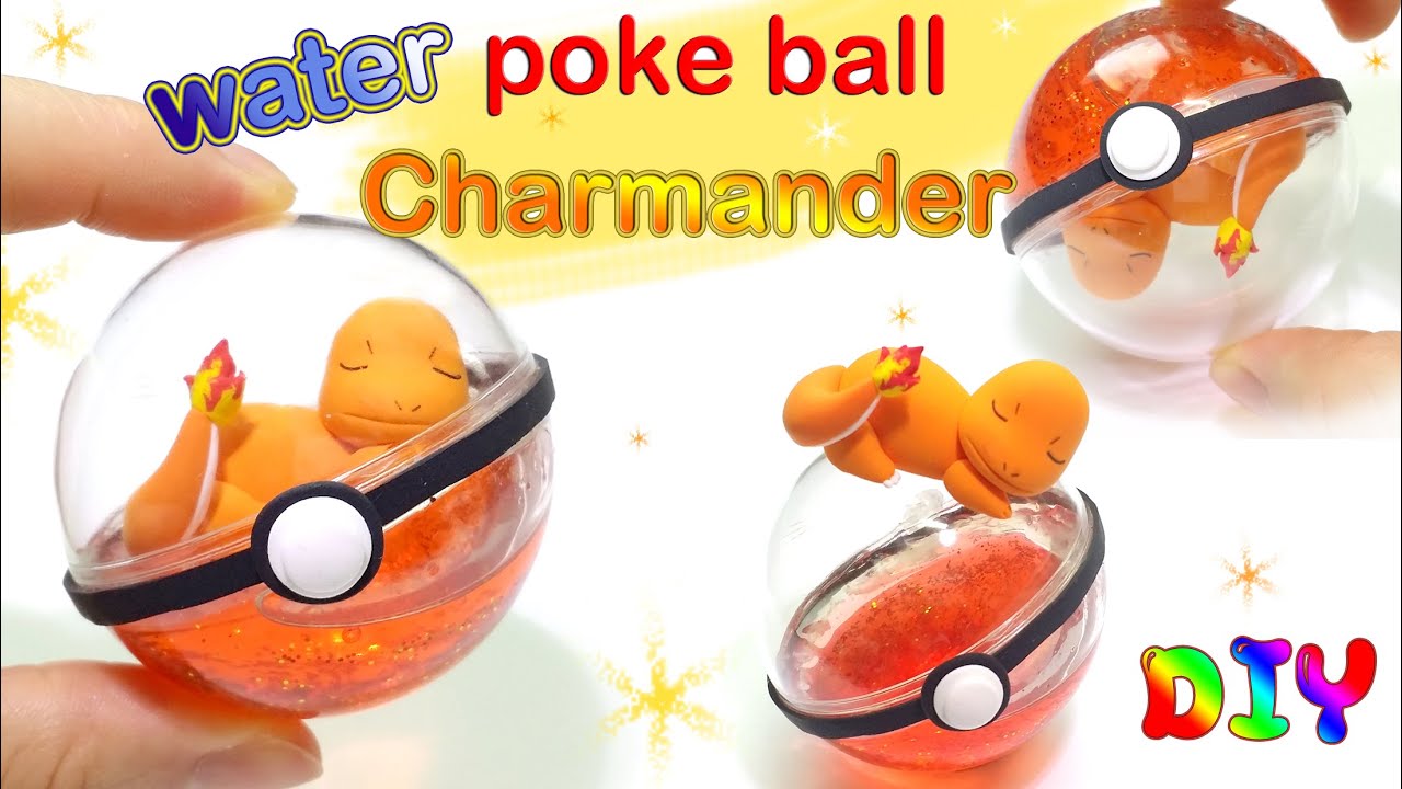 [DIY water poke ball charmander ]워터 포켓볼 속 잠자는 파이리 만들기 how to make ...