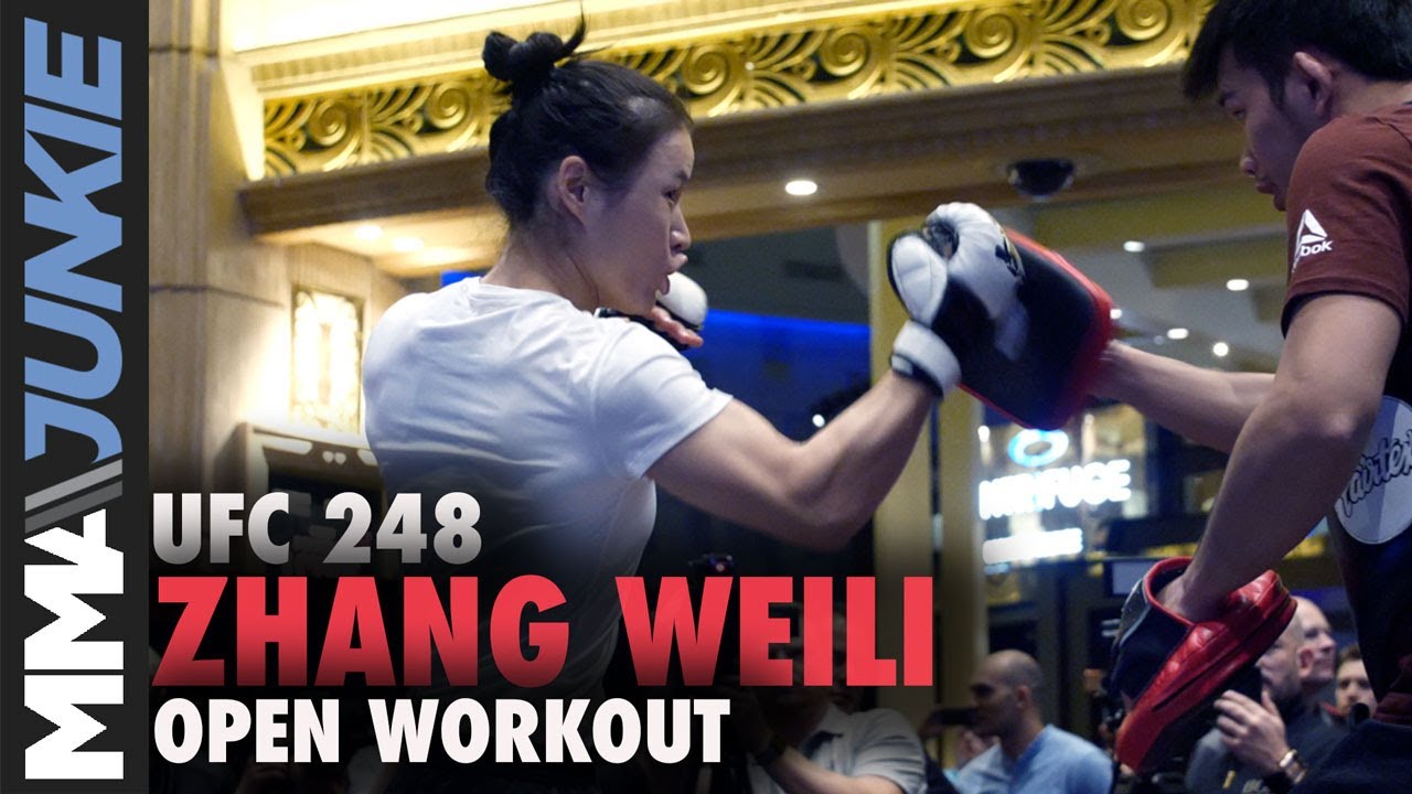 UFC 248: Zhang Weili open workout - YouTube
