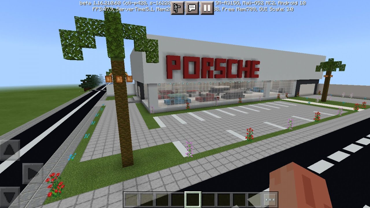 fiz a concessionária da PORSCHE no minecraft - YouTube