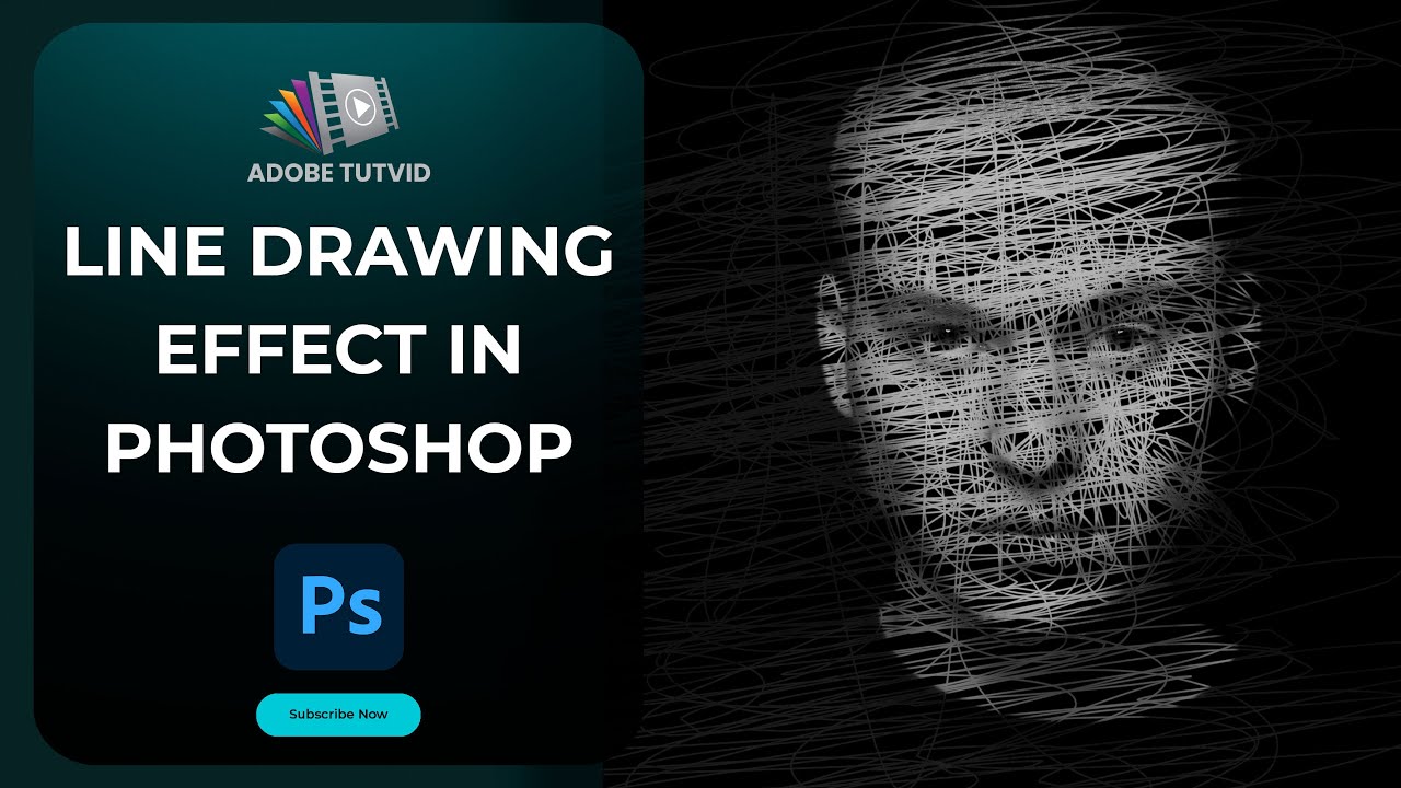 Photoshop Trick - How To Create Line Drawing effect In Adobe Photoshop ...