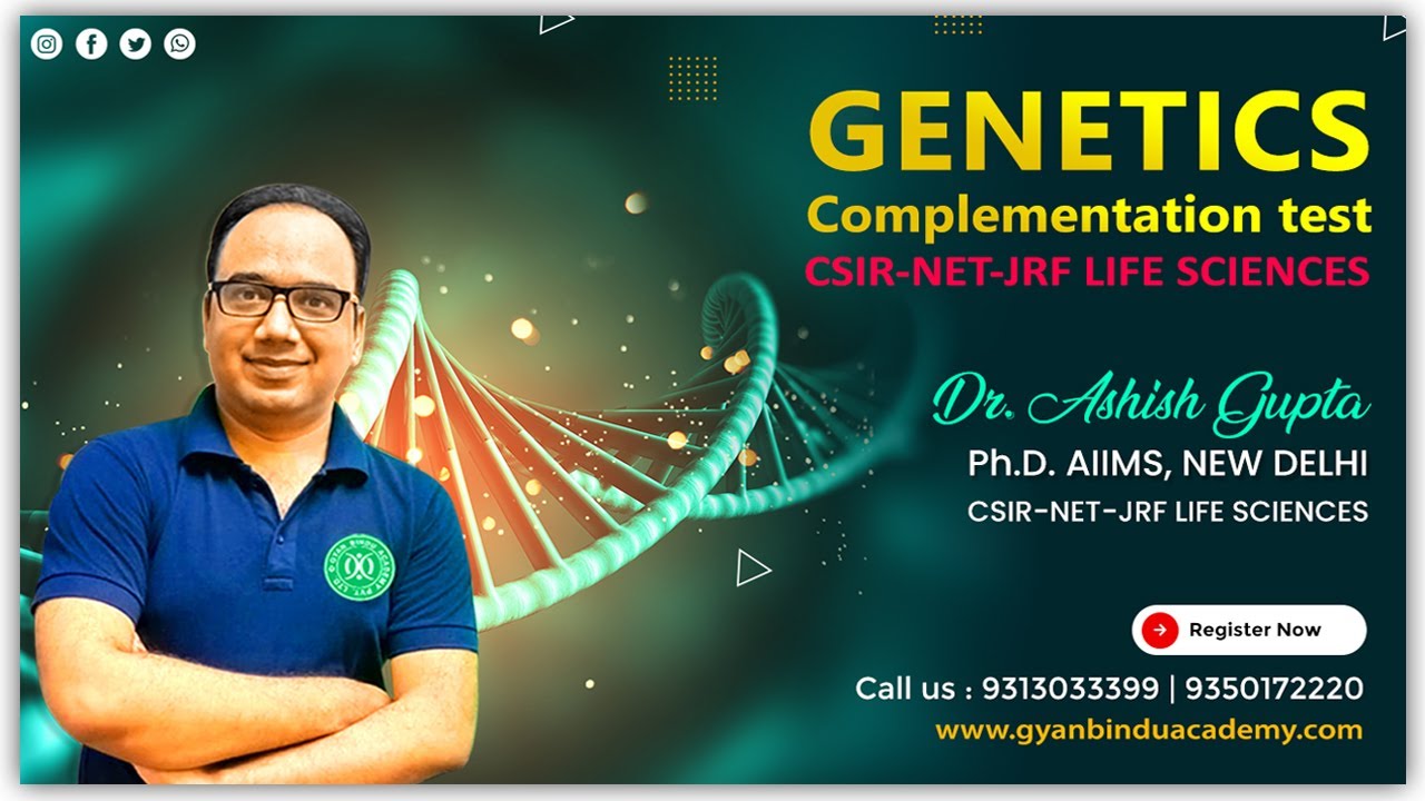 Genetics Complementation Test || CSIR NET JRF || JNU || DU || TIFR ...