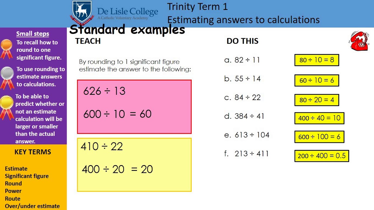 Topic 3 - Estimating Answers to Calculations - YouTube
