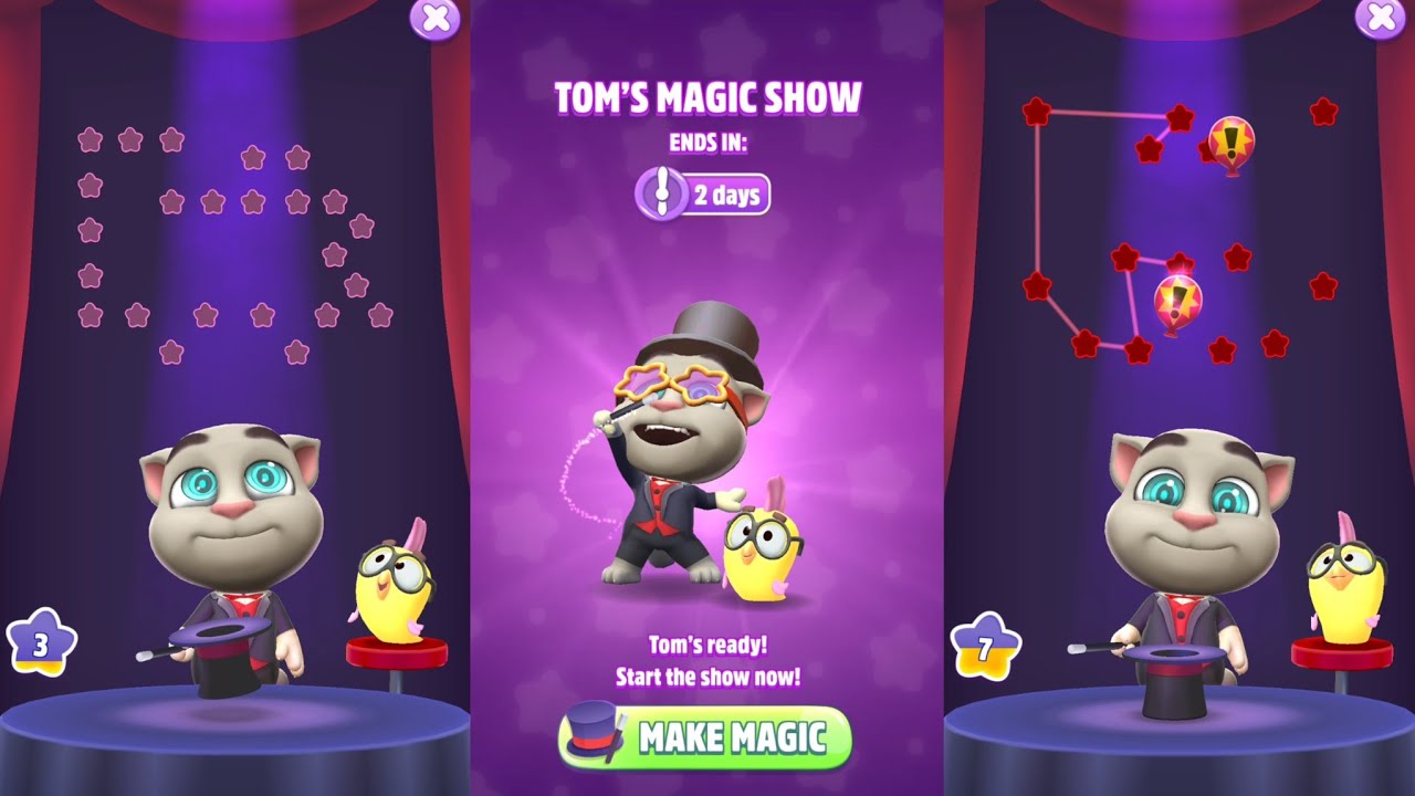 welcome to Tom's magic 🪄 show |mytom2| #talkingtom #talkingtom2 # ...