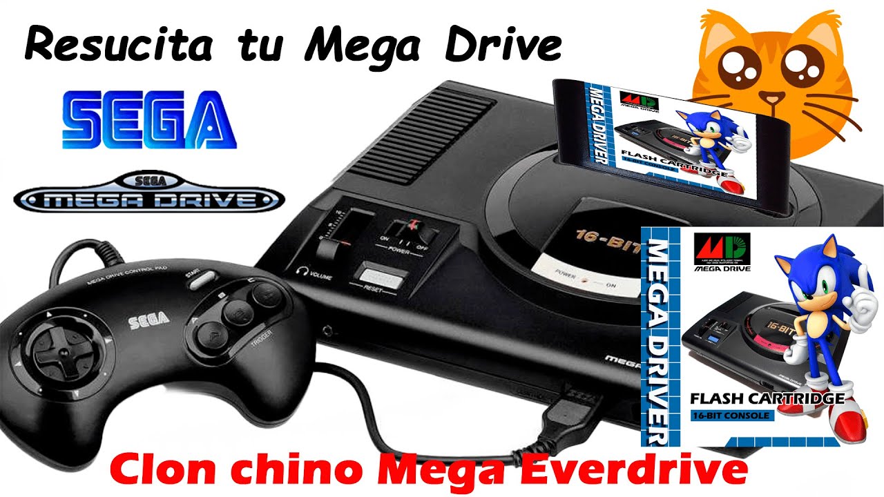 Clon Chino Mega Everdrive - Carga tus ROMS en tu Mega Drive - YouTube