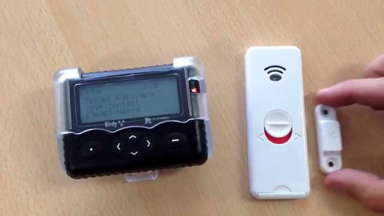 Firecom deurcontact met pager - YouTube