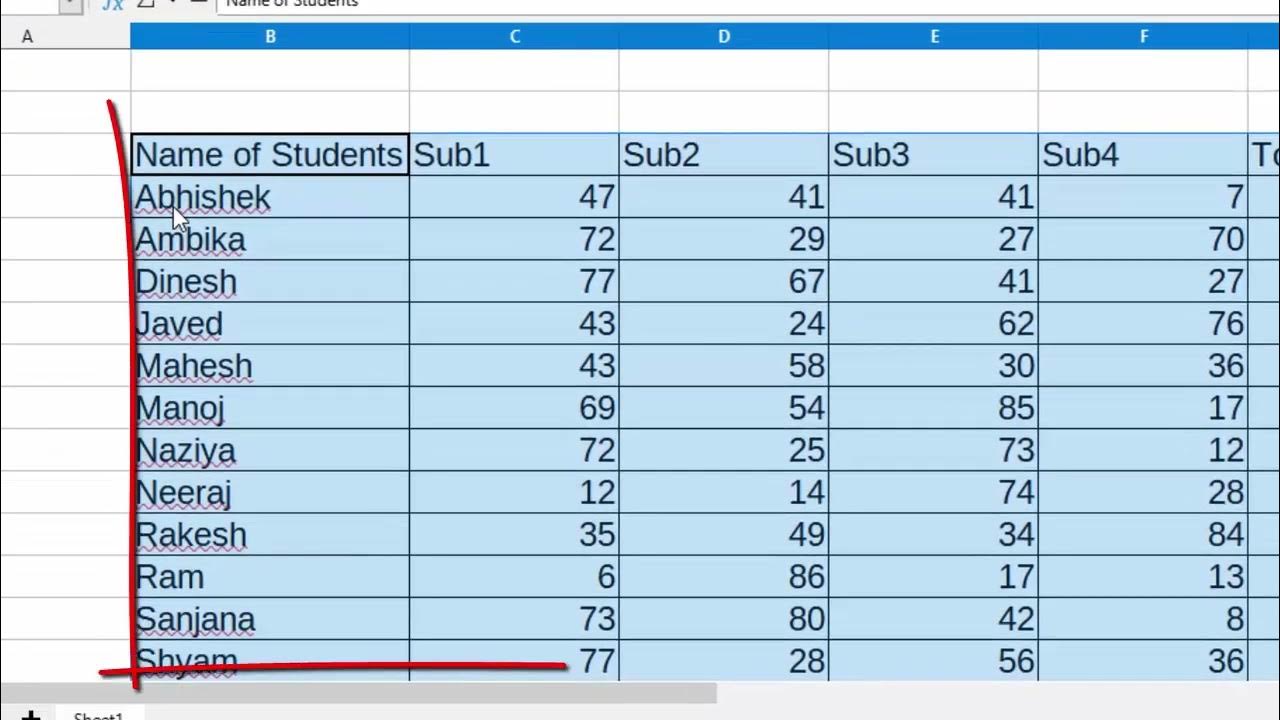 Data Sorting In Libre Calc Computerexcelsolution Youtube