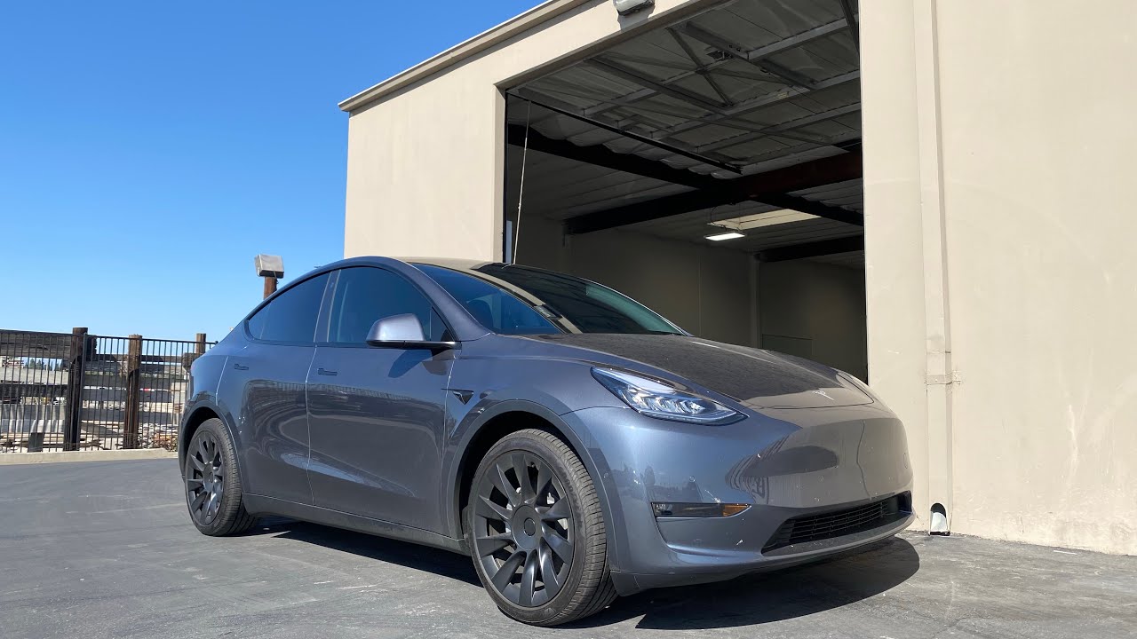 Tesla Model Y Tinted With 3M Ceramic Tint. (OC TINT SOLUTIONS) - YouTube