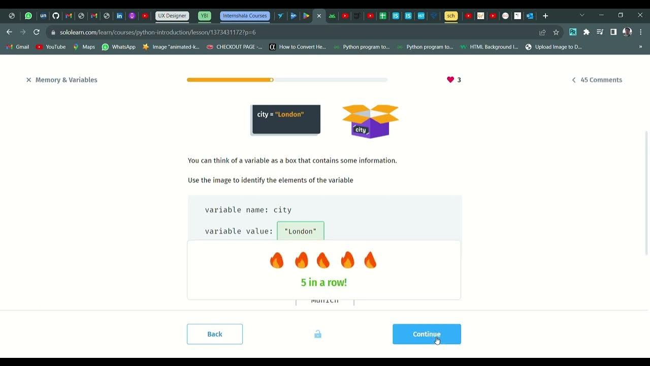 3 Memory And Variables Introduction To Python Sololearn Youtube