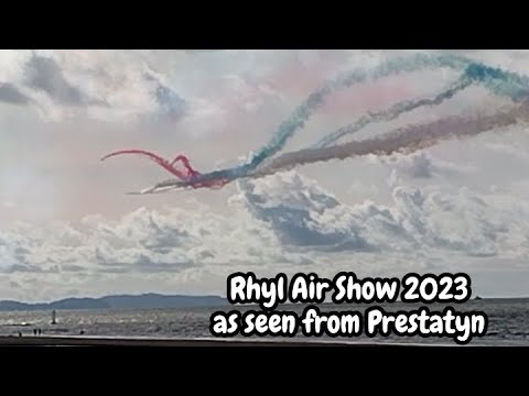 Rhyl Air Show 2023 filmed from Prestatyn - RAF Red Arrows - Battle of ...