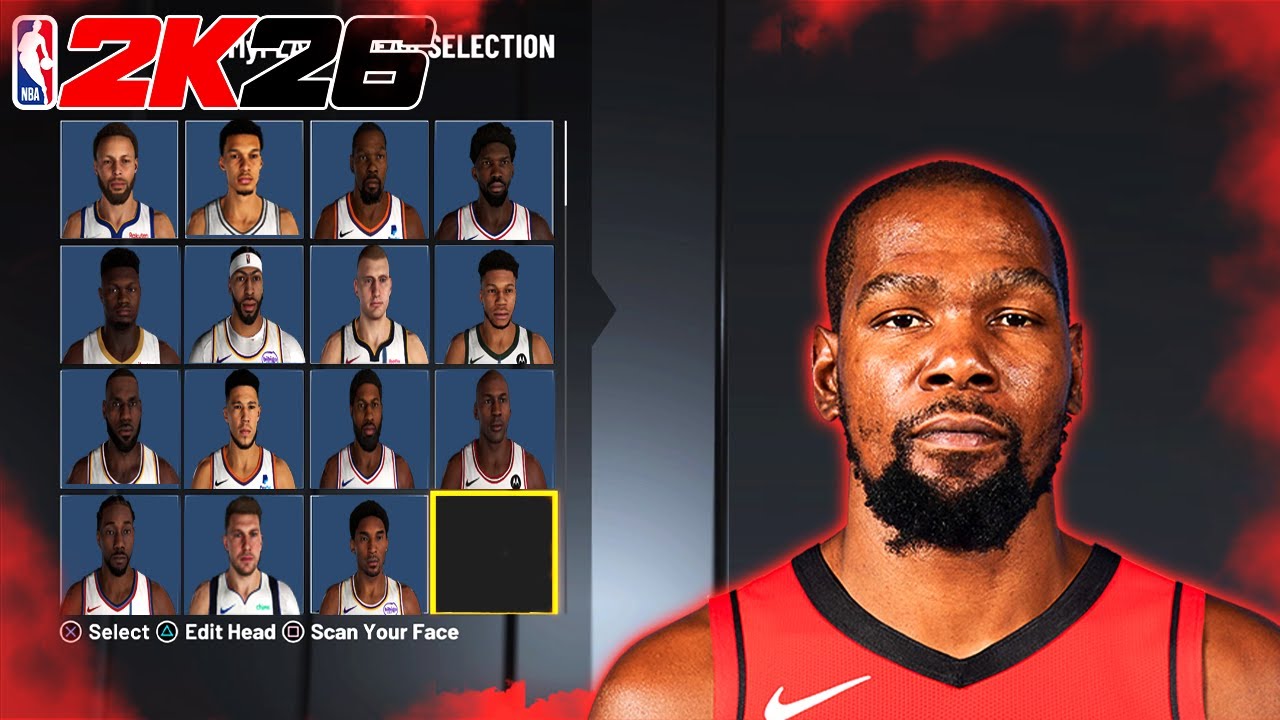 BEST KEVIN DURANT FACE CREATION in NBA2K26 + 6'11 "WALKING BUCKET ...