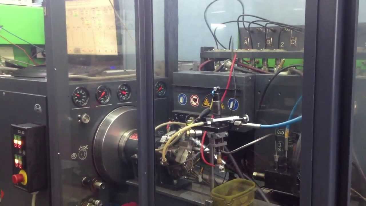 common rail test bench Bosch EPS 815 - YouTube