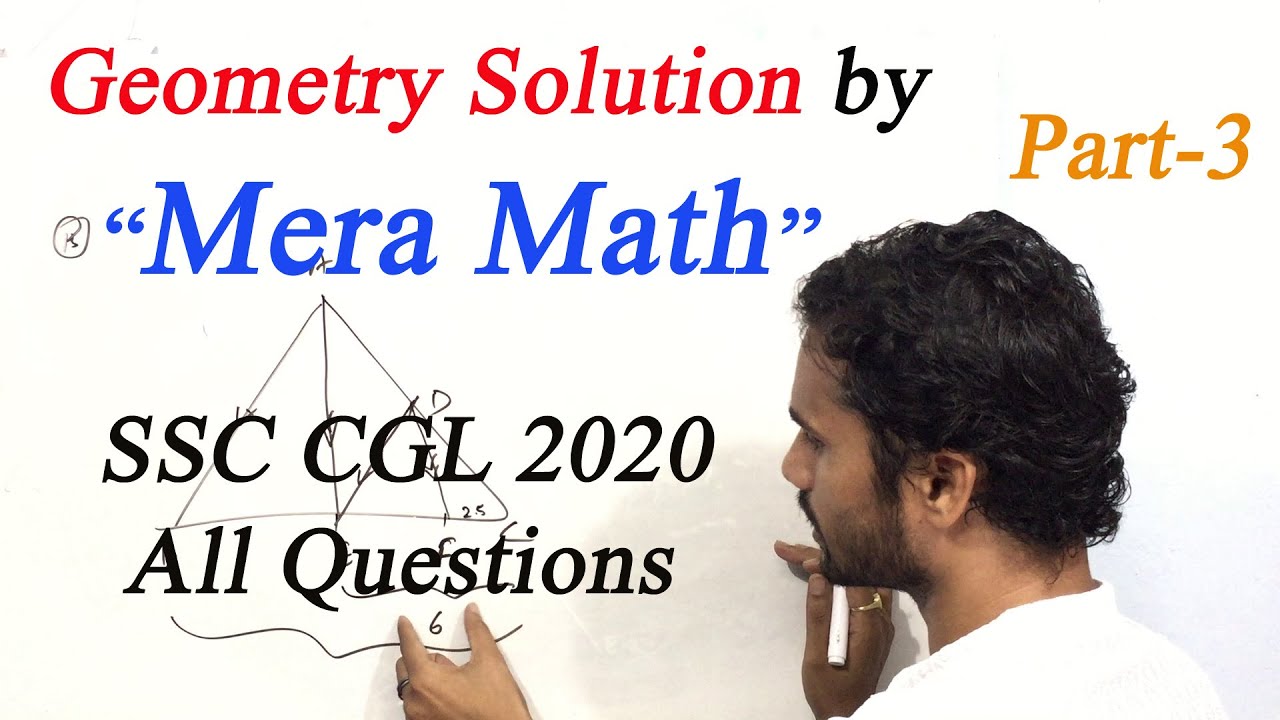 SSC CGL 2020||Geometry Questions||Solution and discussion by sk sir ...