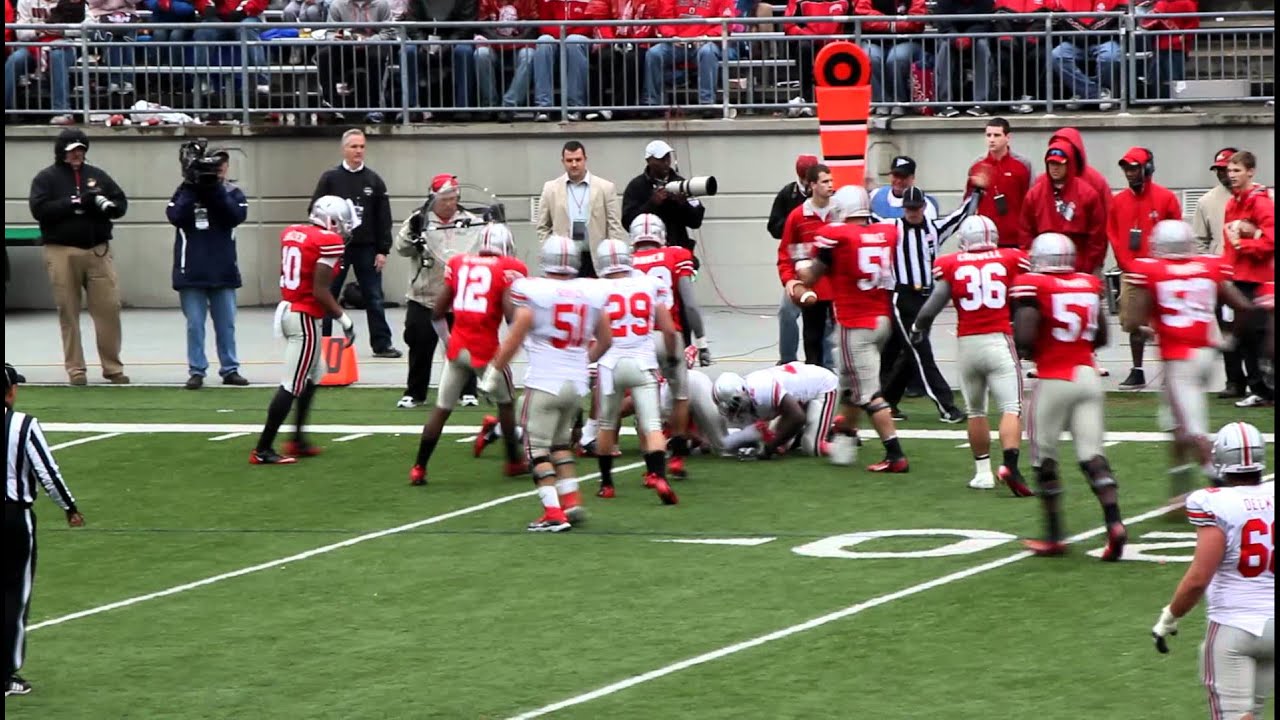 Ohio State Spring Game 2012 - Christian Bryant Interception - YouTube
