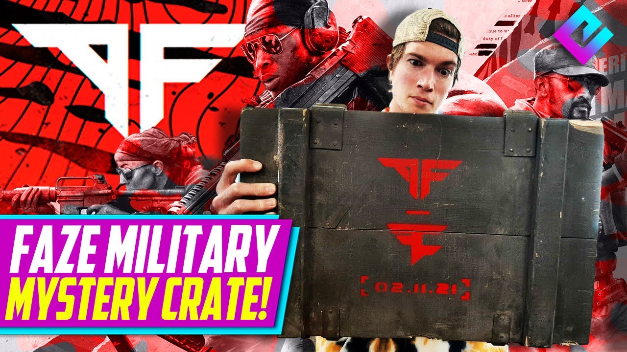 FaZe Sent Us a MYSTERY MILITARY CRATE to Unbox - YouTube