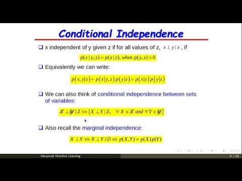 Conditional Independence in Graphical Models - YouTube