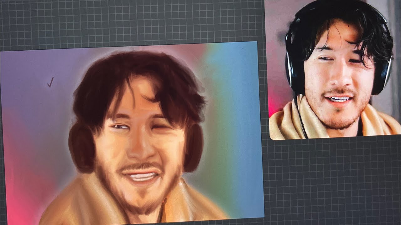Painting Markiplier - Full Tutorial Releasing Tomorrow!! - YouTube