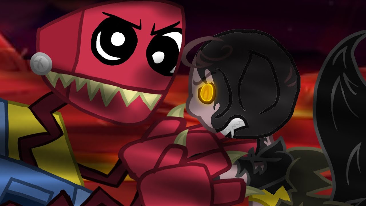 Boxy boo vs super nightmare Charlie black/speed drawing - YouTube