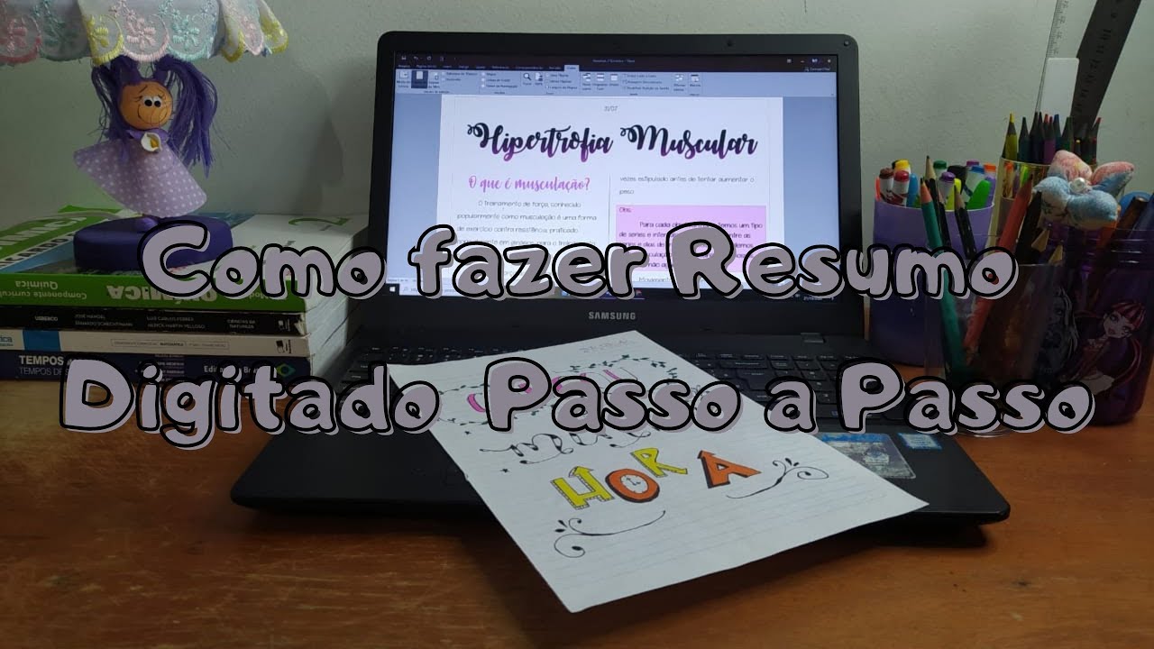 Como fazer Resumo Digitado no Word - Passo a Passo | Dica de Estudo ...