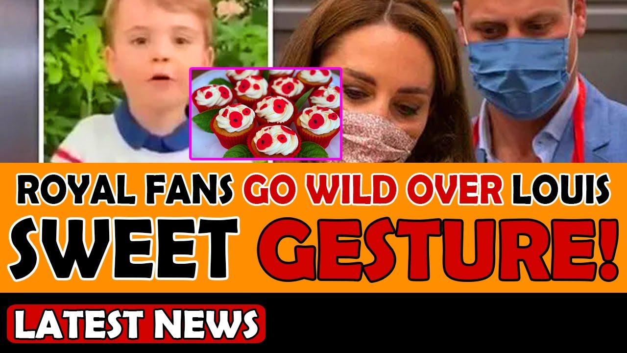 Royal fans go wild over Prince Louis' sweet gesture! - YouTube