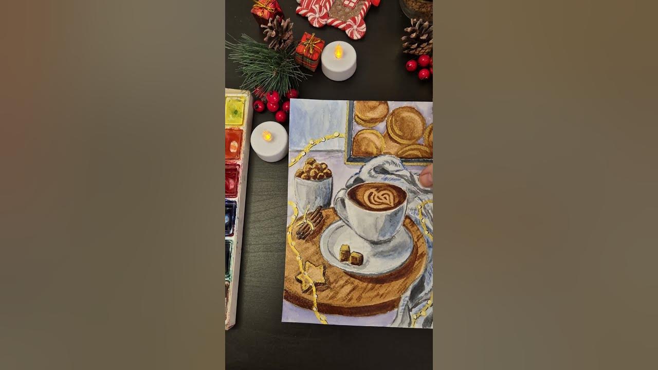 Подарок для души. Магия акварели и кофе ждут вас !Подробнее в описании ...
