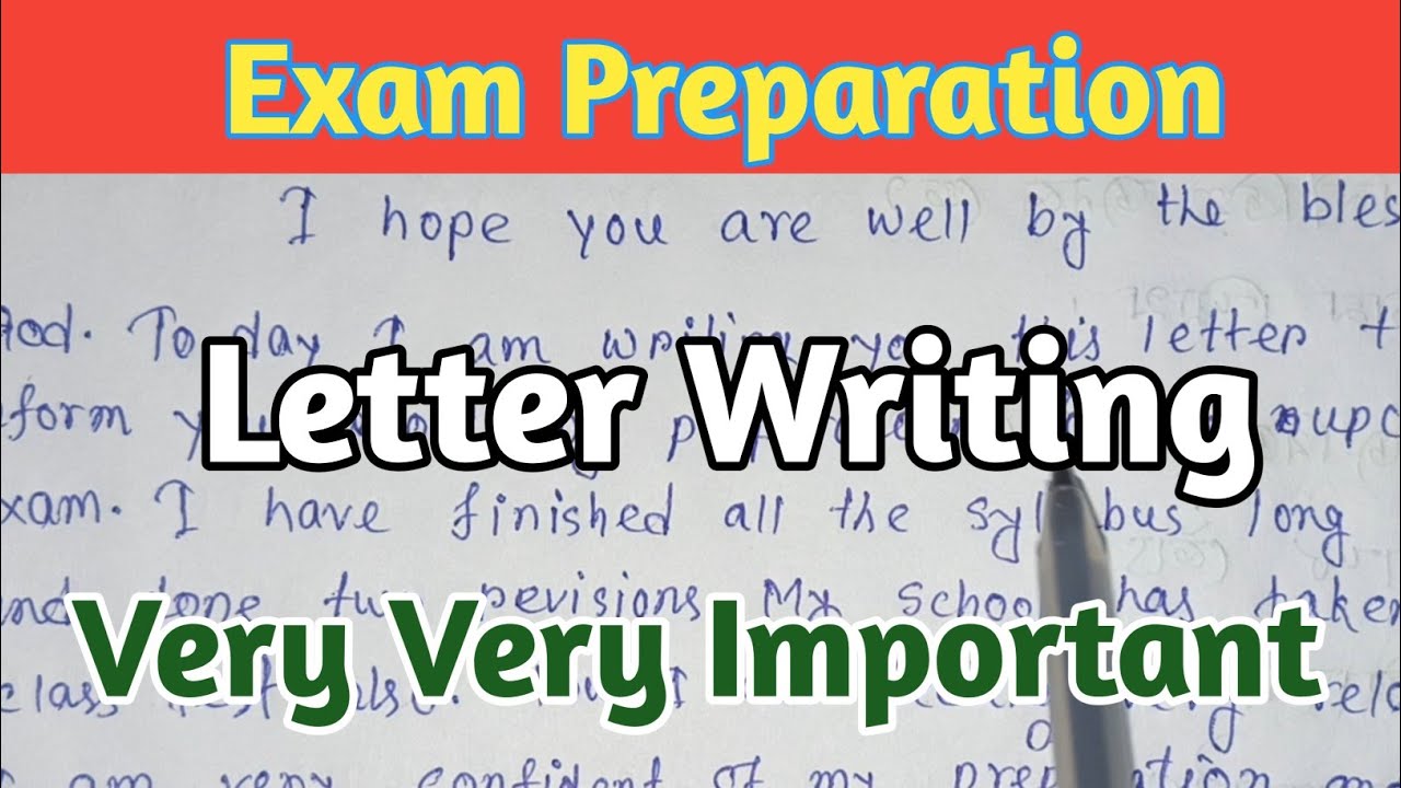 Exam Preparation/Letter Writing/Important Letter/Telling Your Friend ...