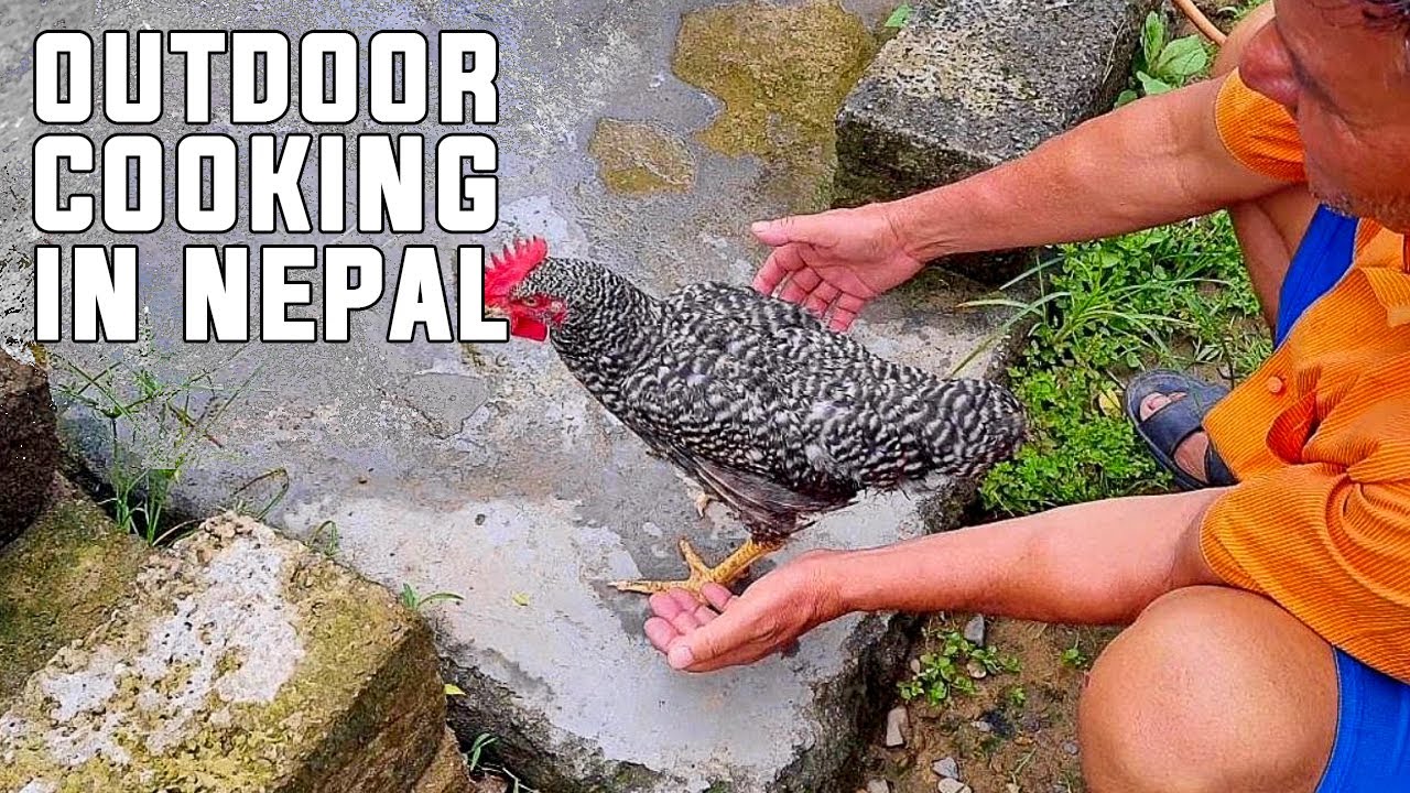 Cooking Chicken In Nepal | Cooking Outdoors | Nepal Diaries - YouTube