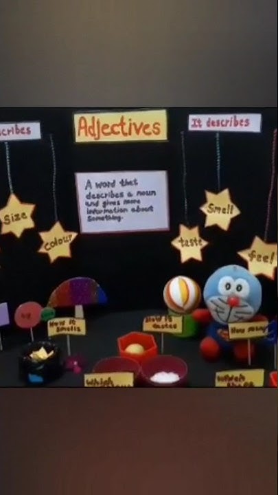 Adjectives project idea for kids|Adjective Model idea for school ...
