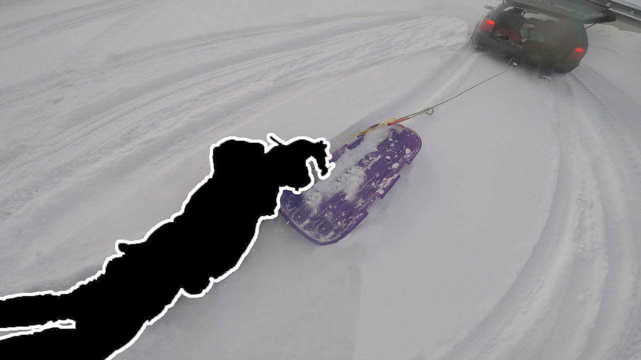 Dragged in snow?? - YouTube