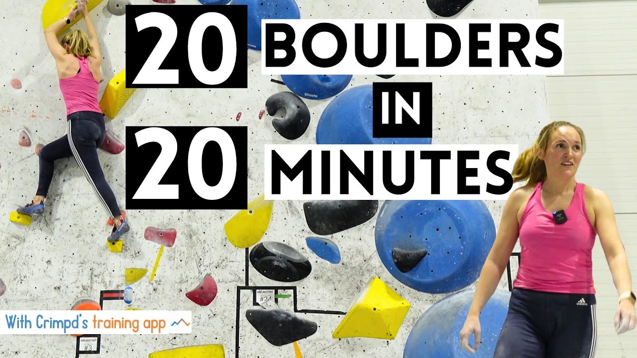 Bouldering Training Tips: Fast 20 Minute Climbing Challenge - YouTube