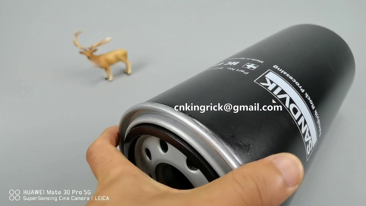 912012600 SANDVIK hydraulic oil filter HC69 912.0126-00 - YouTube