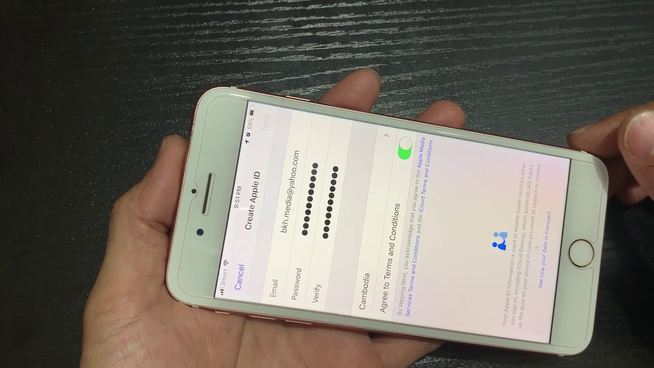 បង្កើត SmartPay តាម Apple ID លើ iPhone/iPad ទិញ Game/App ពី App Store ...
