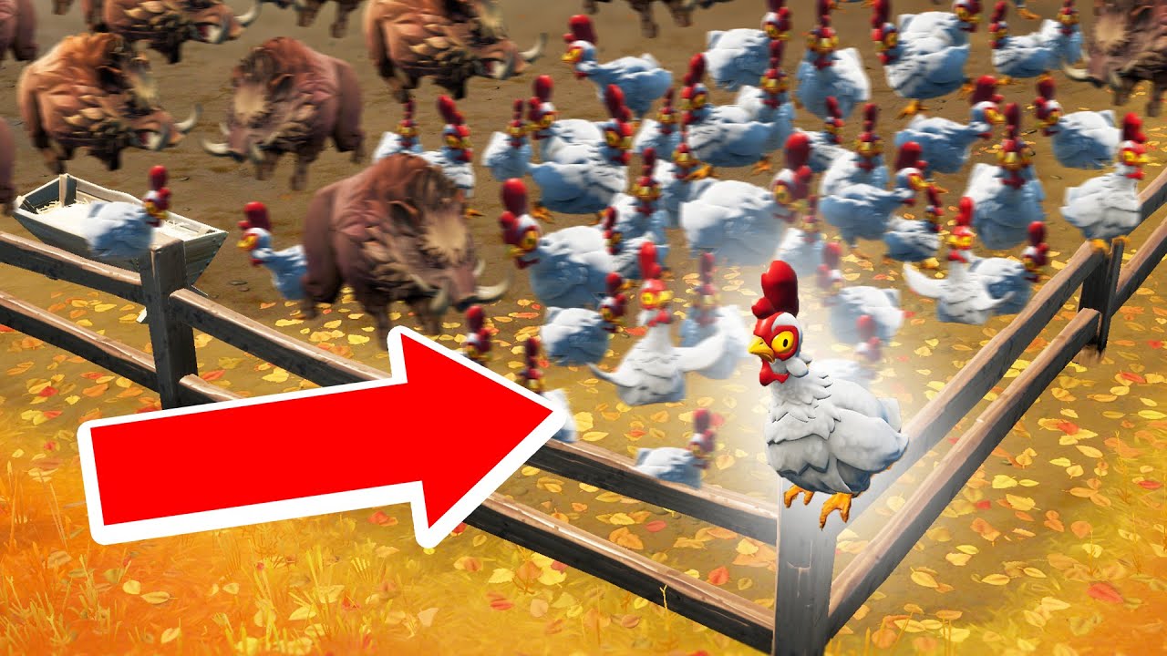 I Made a Chicken Army in Fortnite Season 6... - YouTube