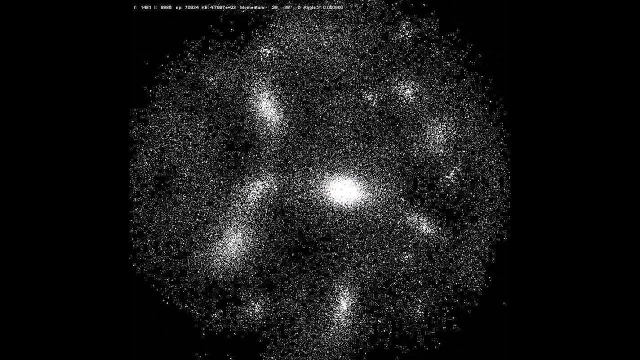 Galaxy Simulation 100k clusters - YouTube