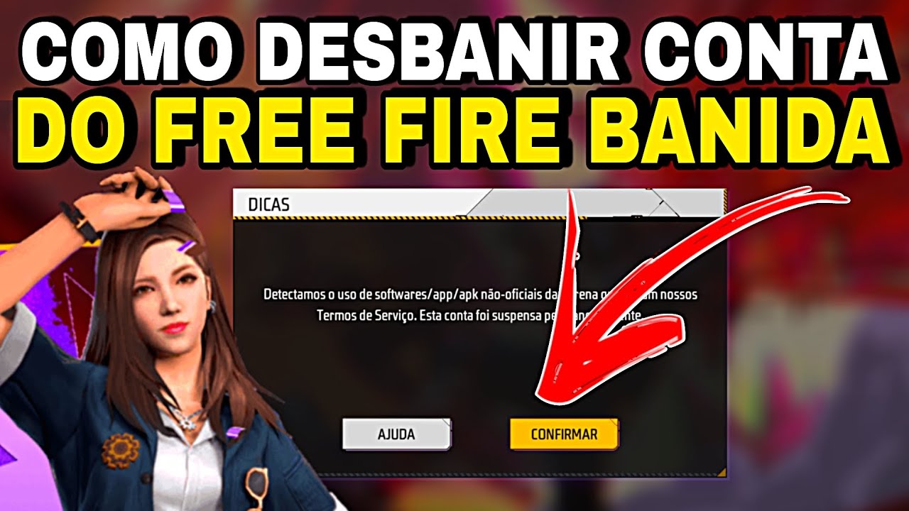 ATUALIZADO HOJE COMO DESBANIR CONTA DO FREE FIRE BANIDA PERMANENTE ...