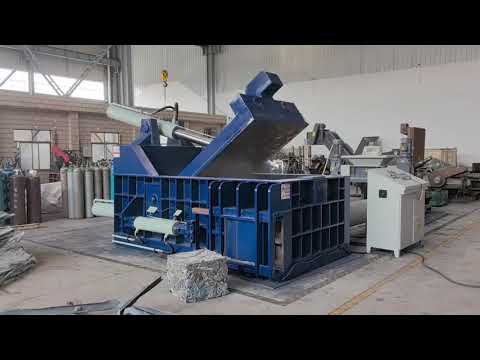 Hydraulic Aluminum Profiles Compress Baler Machine#aluminum #copper #scrapmetal #profiles