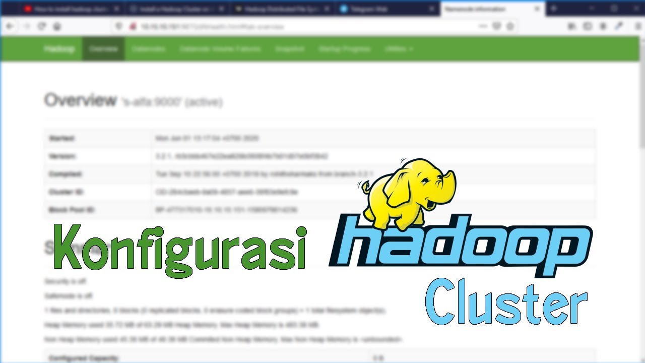 Instalasi Step by step Hadoop Cluster di Ubuntu - YouTube