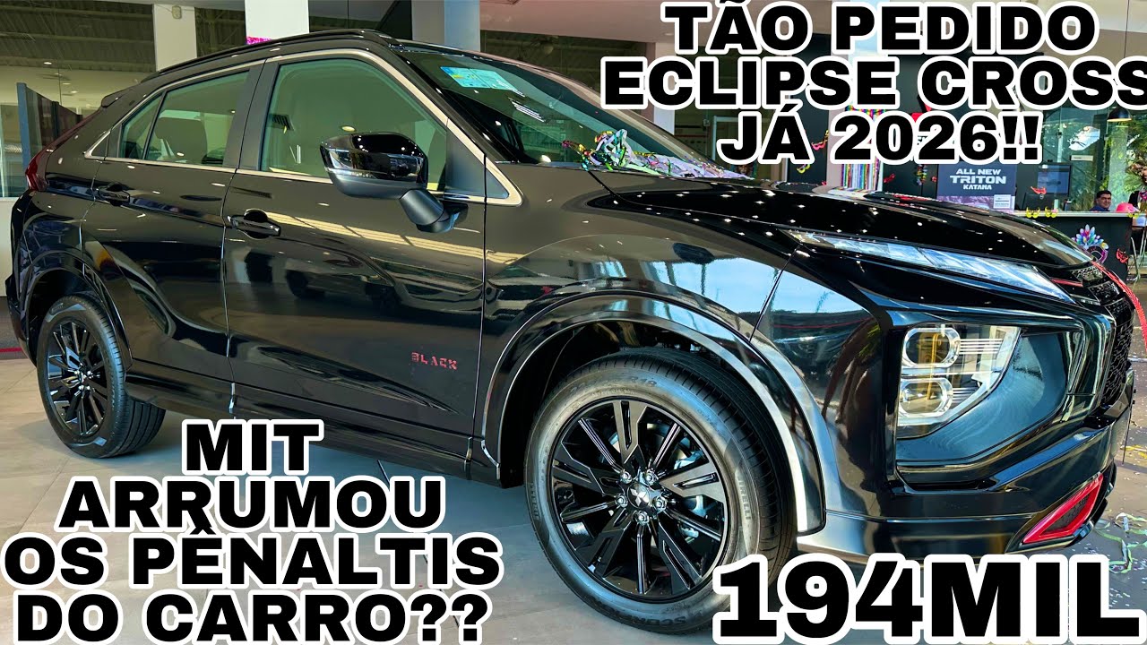 LANÇAMENTO MITSUBISHI ECLIPSE CROSS HPE BLACK JÁ 2026 EM DETALHES ...