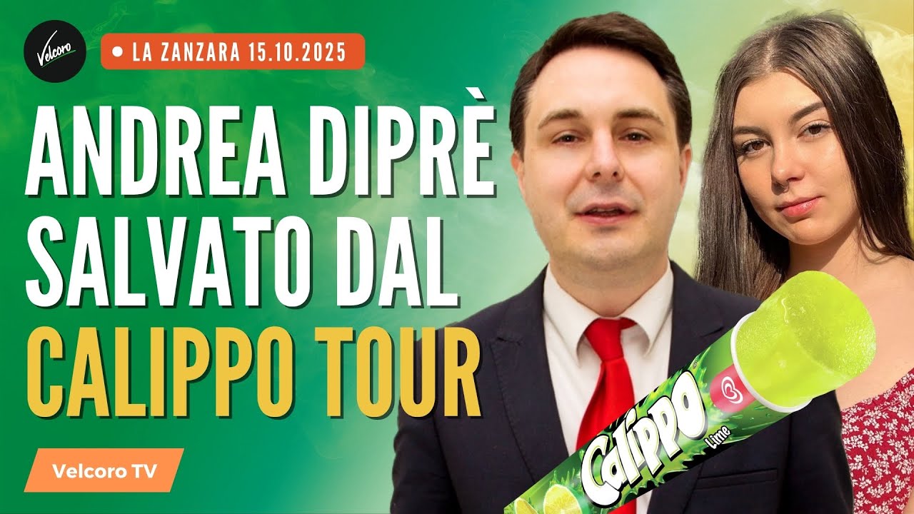 Andrea Diprè SALVATO dal Calippo Tour | La Zanzara del 15.10.2025 - YouTube