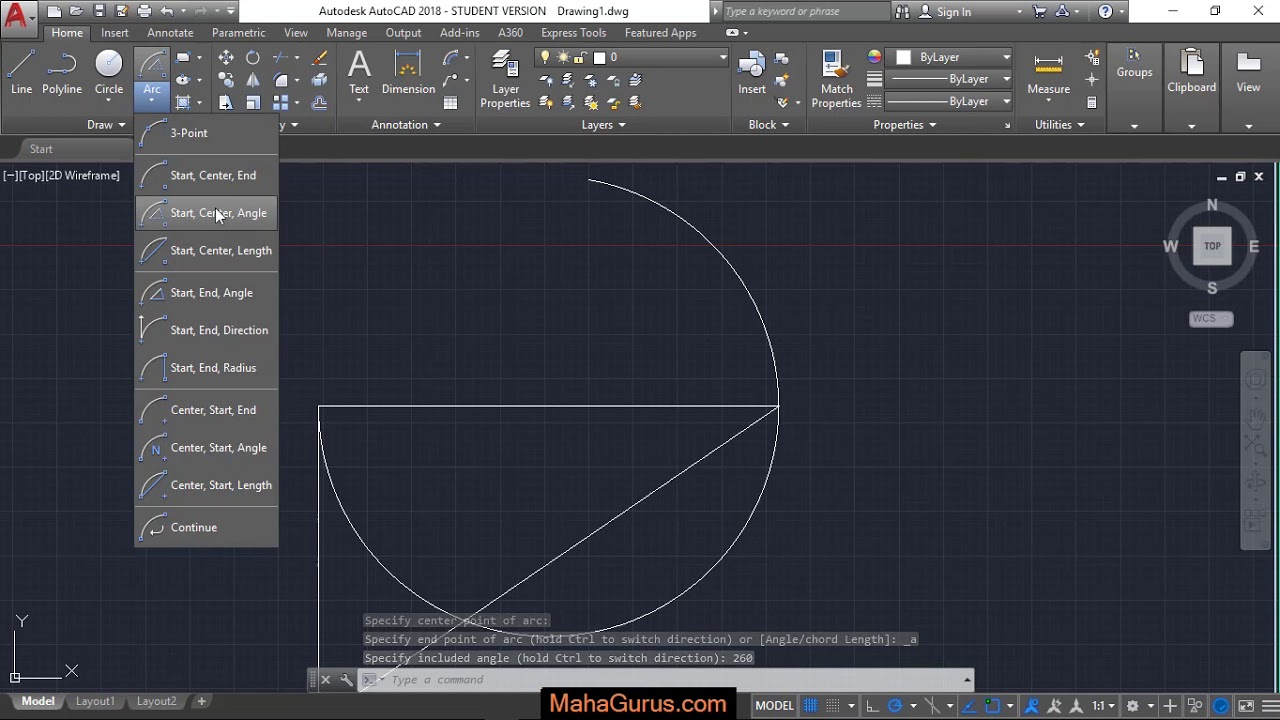 How To Make Arc By Using Start Center Angle In AutoCAD Start Center Angle Arc Autocad In Hindi How To Make Arc By Using Start Center Angle In AutoCAD Start Center Angle Arc Autocad In Hindi